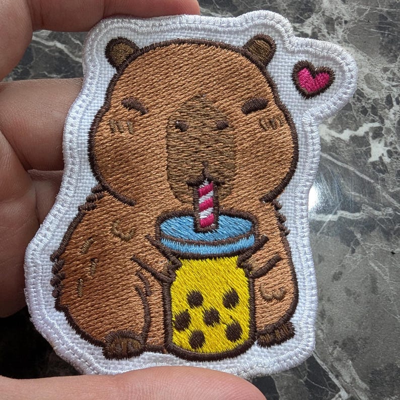 Capybara Embroidery Design Pack – 4 Digital Files for Instant Download ...