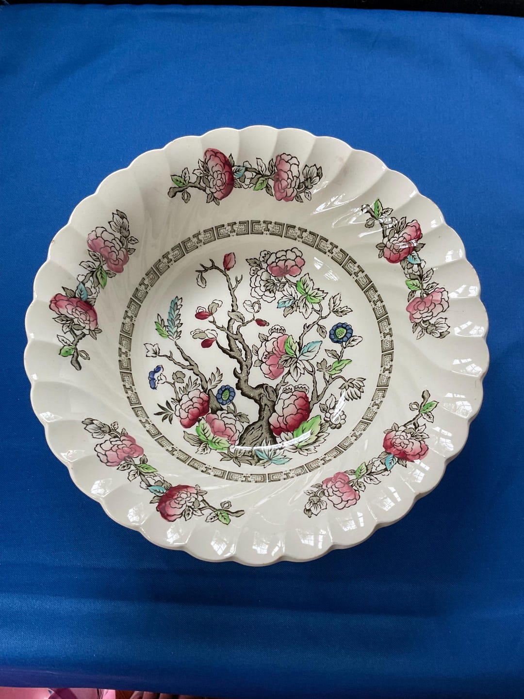 Myott Fine Staffordshire Ware Indian Tree Large Bowl. 8 1/2” Diameter ...