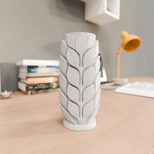 Resin Coated Leaf Vase | Modern Botanical Sculptural Decor - Etsy