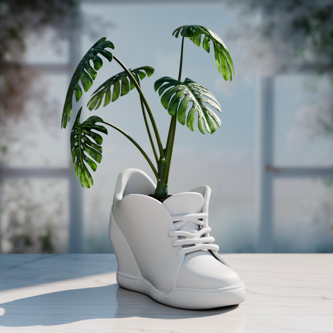 Stylish Sneaker Planter | Unique Shoe Plant Pot | 3D Printed Streetwear ...