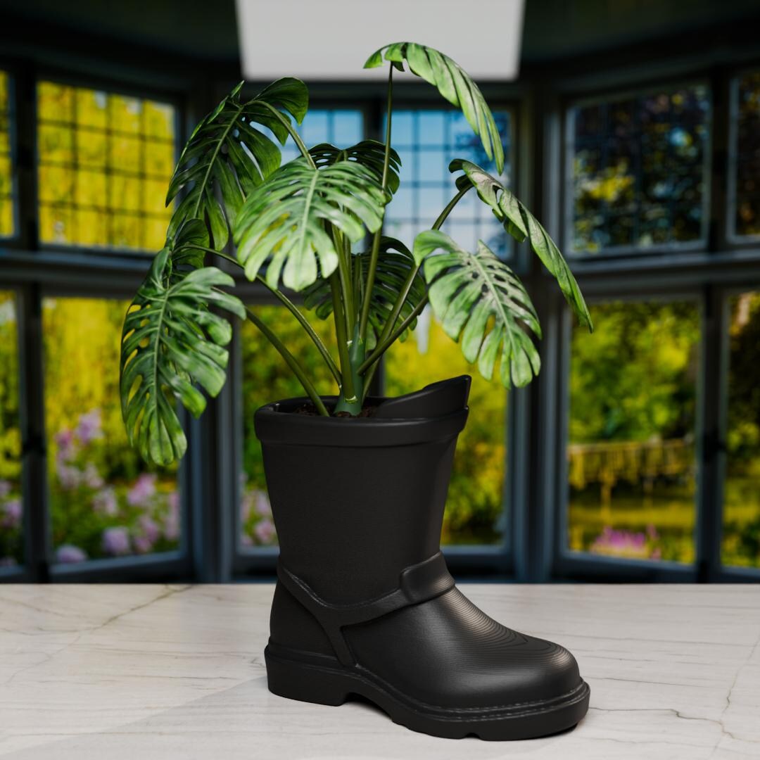 Whimsical Boot Planter | Unique 3D Printed Wellington Boot Plant Pot ...