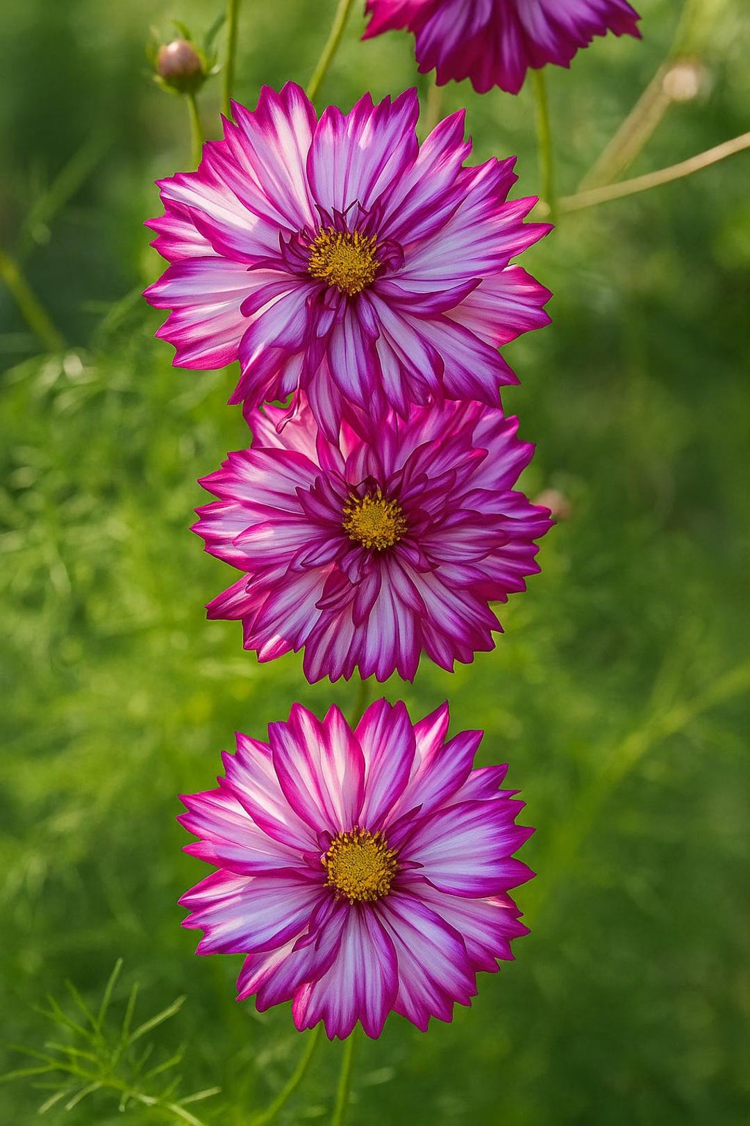 200 Double Violet Cosmos Seeds: Ruffled Purple Blooms, Cut Flower ...