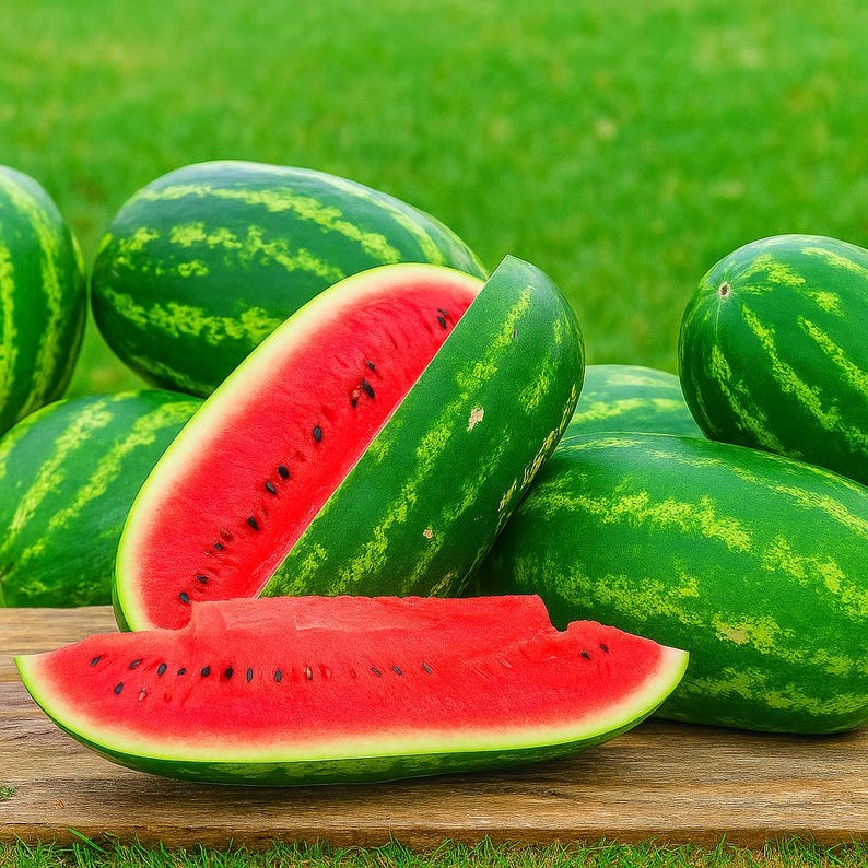 50 Sangria Watermelon Seeds: Sweet Red Heirloom Variety, High Yield - Etsy
