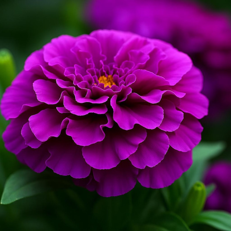 25 Purple India Marigold Seeds, Unique Vibrant Blooms, Easy-to-grow ...
