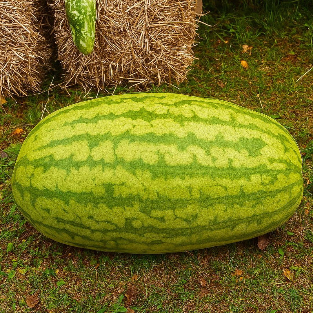 50 Carolina Cross Watermelon Seeds: Giant Heirloom Variety, Sweet Red ...