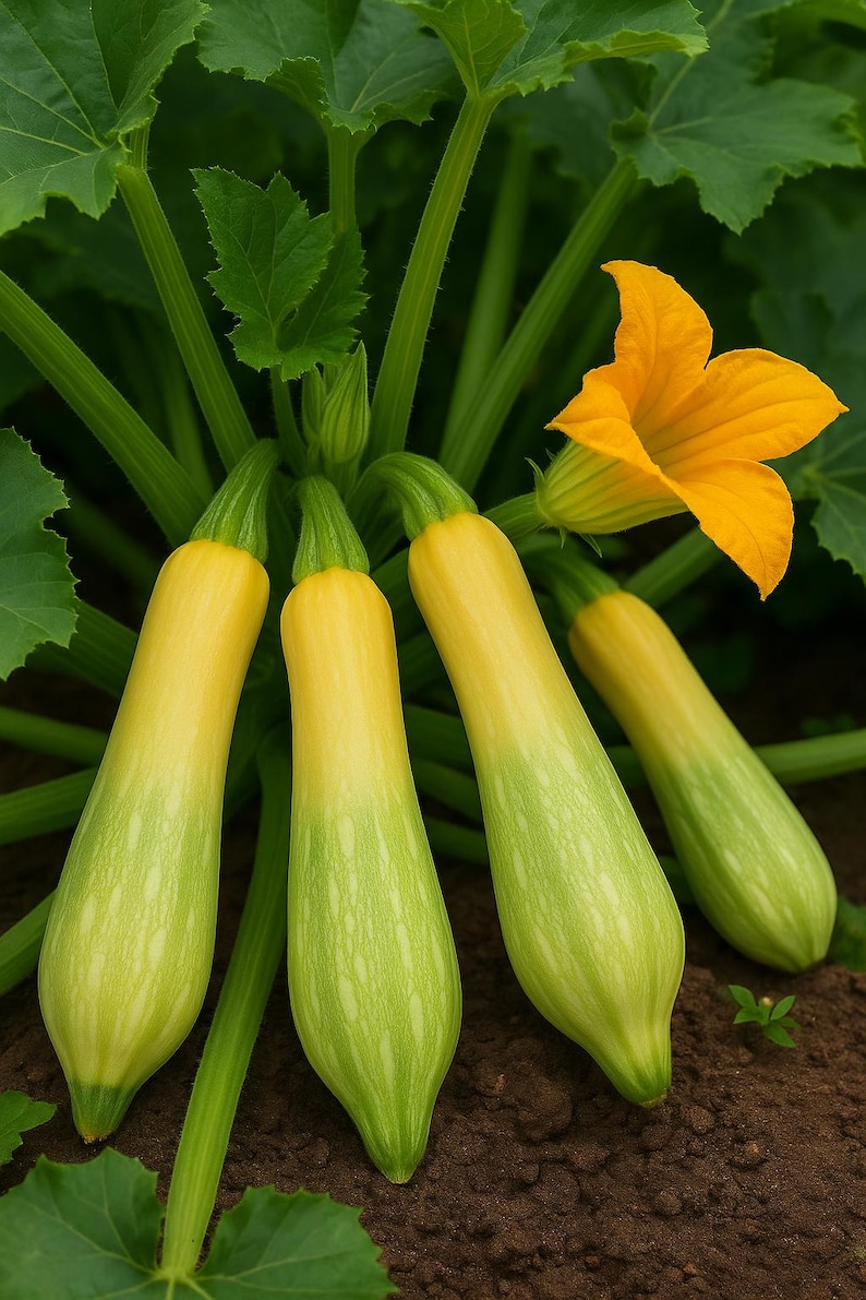 25 Zephyr Squash Seeds, Unique Yellow-green Summer Squash, Nutty Flavor ...