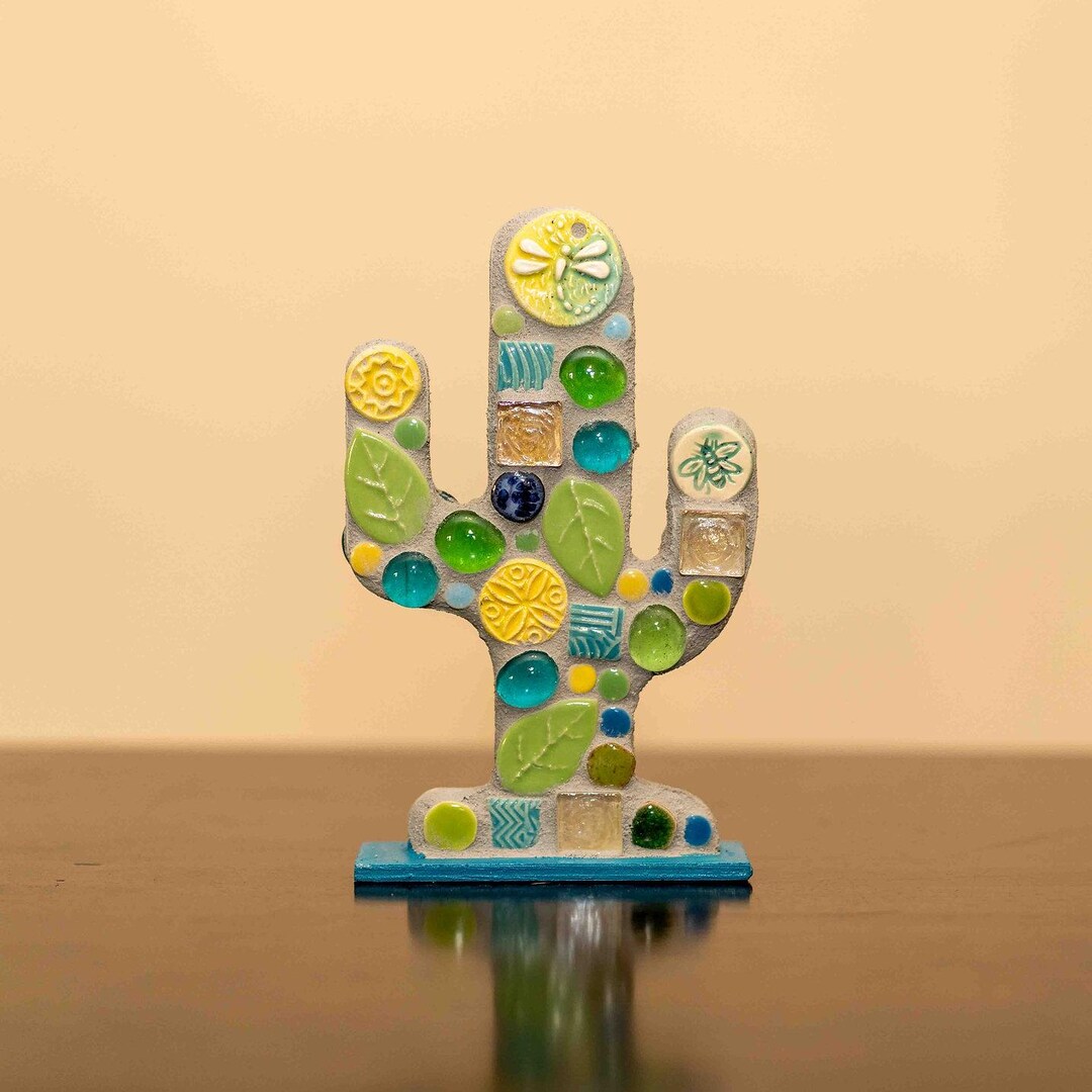 Double-sided Cactus Standee (yellow, Green and Blue) - Etsy