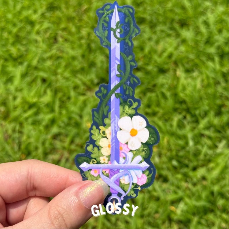 Fantasy Sword Sticker | Vinyl Sticker | Waterproof Sticker | Bookish ...