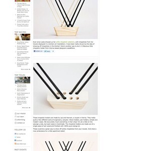 Chopstick Display Wood Chopstick Holder Asian Table Decoration ...