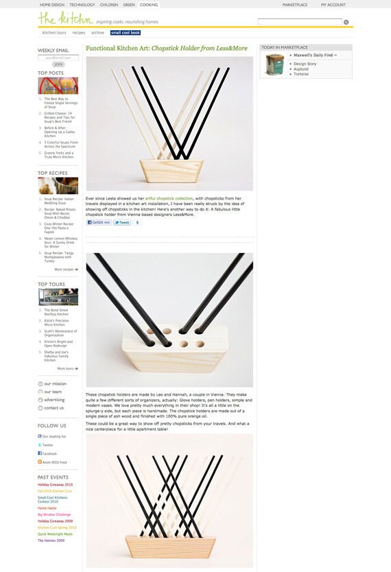 Chopstick Display Wood Chopstick Holder Asian Table Decoration | Etsy