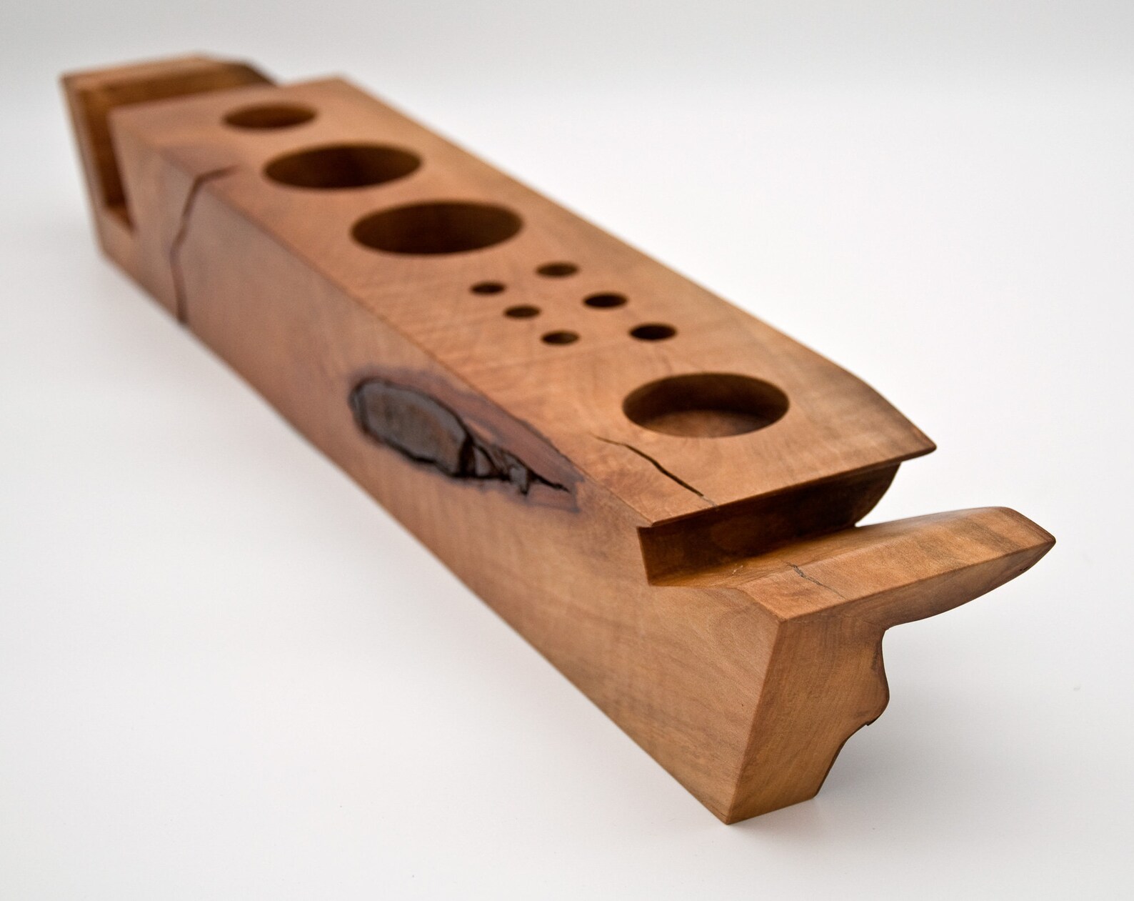 Unique Wooden Desk Organizer / Large Desktop Storage / One of - Etsy