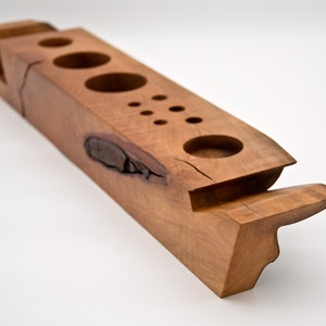 Unique Wooden Desk Organizer / Large Desktop Storage / One of a Kind ...