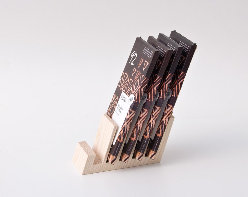 Small Merchandise Display / Wooden Card and Sign Holder for - Etsy