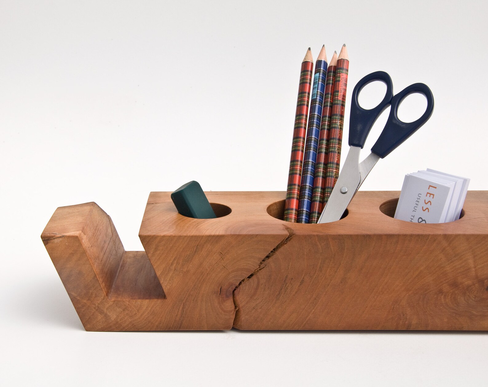 Unique Wooden Desk Organizer / Large Desktop Storage / Handmade One of ...