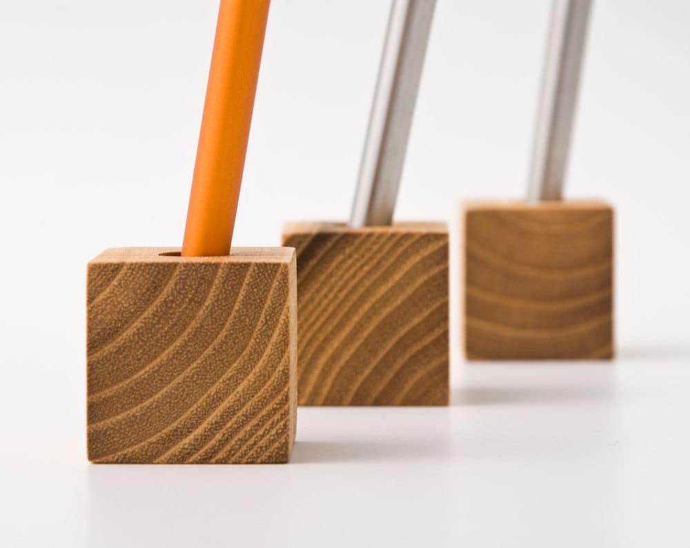 Stylus Holder, Single Pen Holder, Touchpen Holder, Wooden Office Supply ...