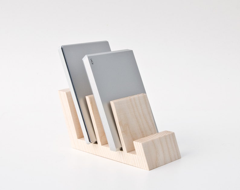 Small Merchandise Display / Wooden Card and Sign Holder for Frontdesk ...