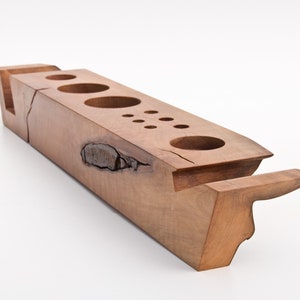 Unique Wooden Desk Organizer / Large Desktop Storage / Handmade One of ...