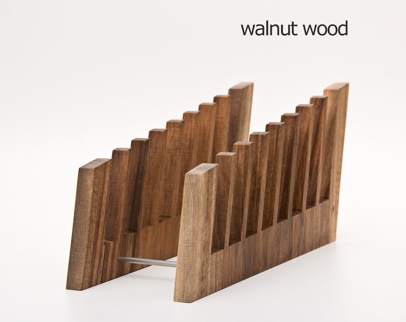 File Folder Organizer Rack / Wood Desk Organizer for Files / - Etsy