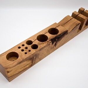 Unique Wooden Desk Organizer / Large Desktop Storage / Rustic - Etsy