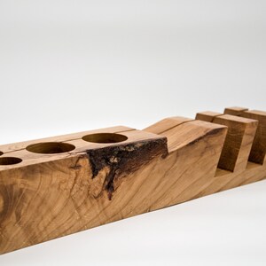 Unique Wooden Desk Organizer / Large Desktop Storage / Rustic - Etsy