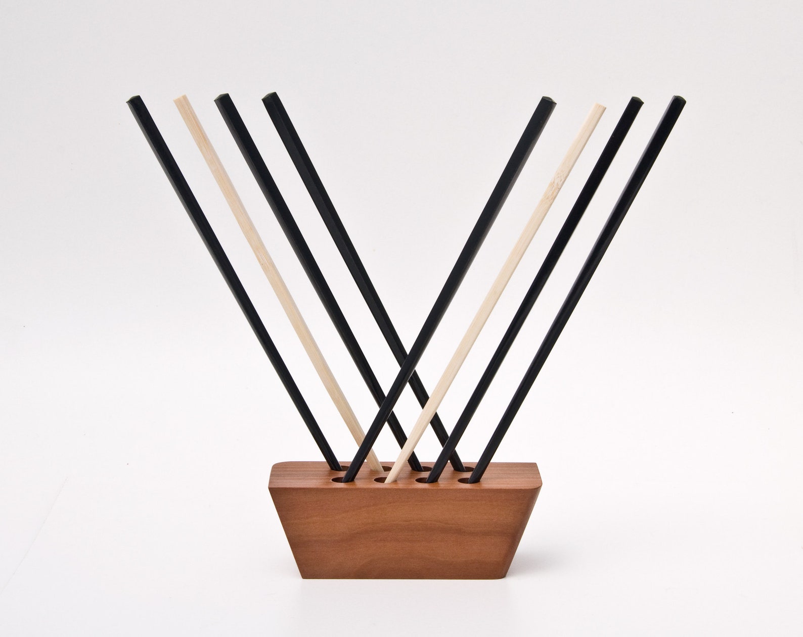 Chopstick Display Wood Chopstick Holder Asian Table Decoration ...