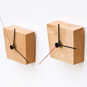 Small Modern Wall Clock Unique Wood Wall Clock EIKO | Etsy