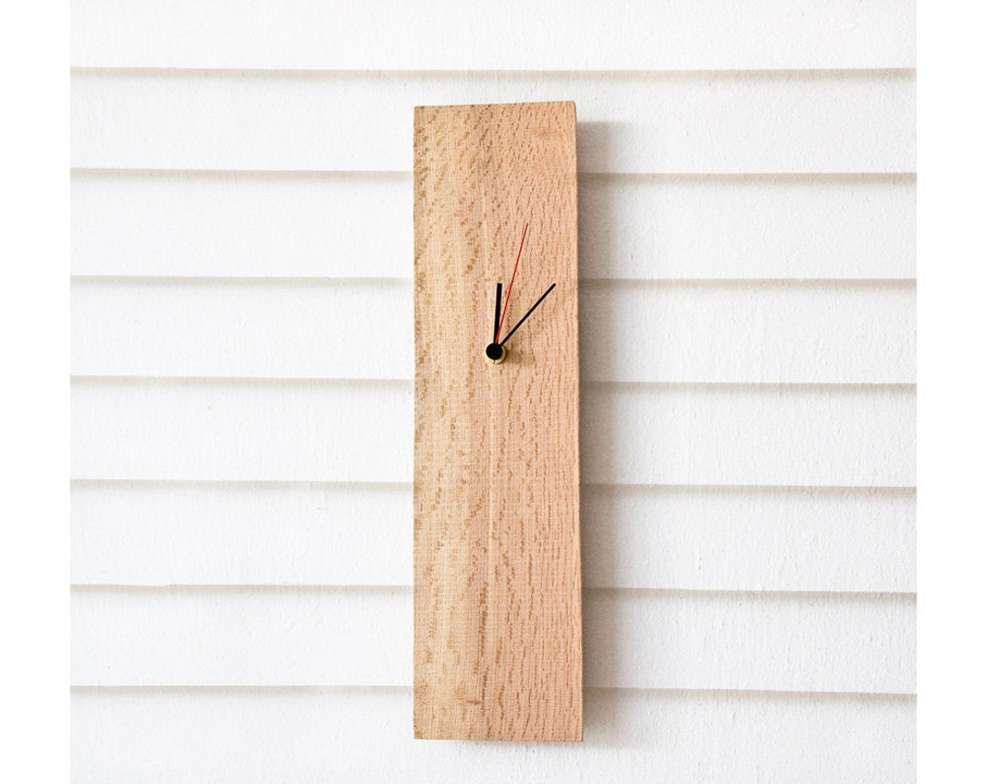 Rectangular Wooden Wall Clock / Modern Minimalist Wall Decor ELIAN - Etsy