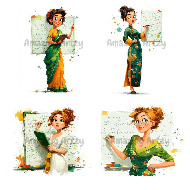 Women in STEM Clip Art: Diverse Female Scientists, Engineers (PNG, 300 ...