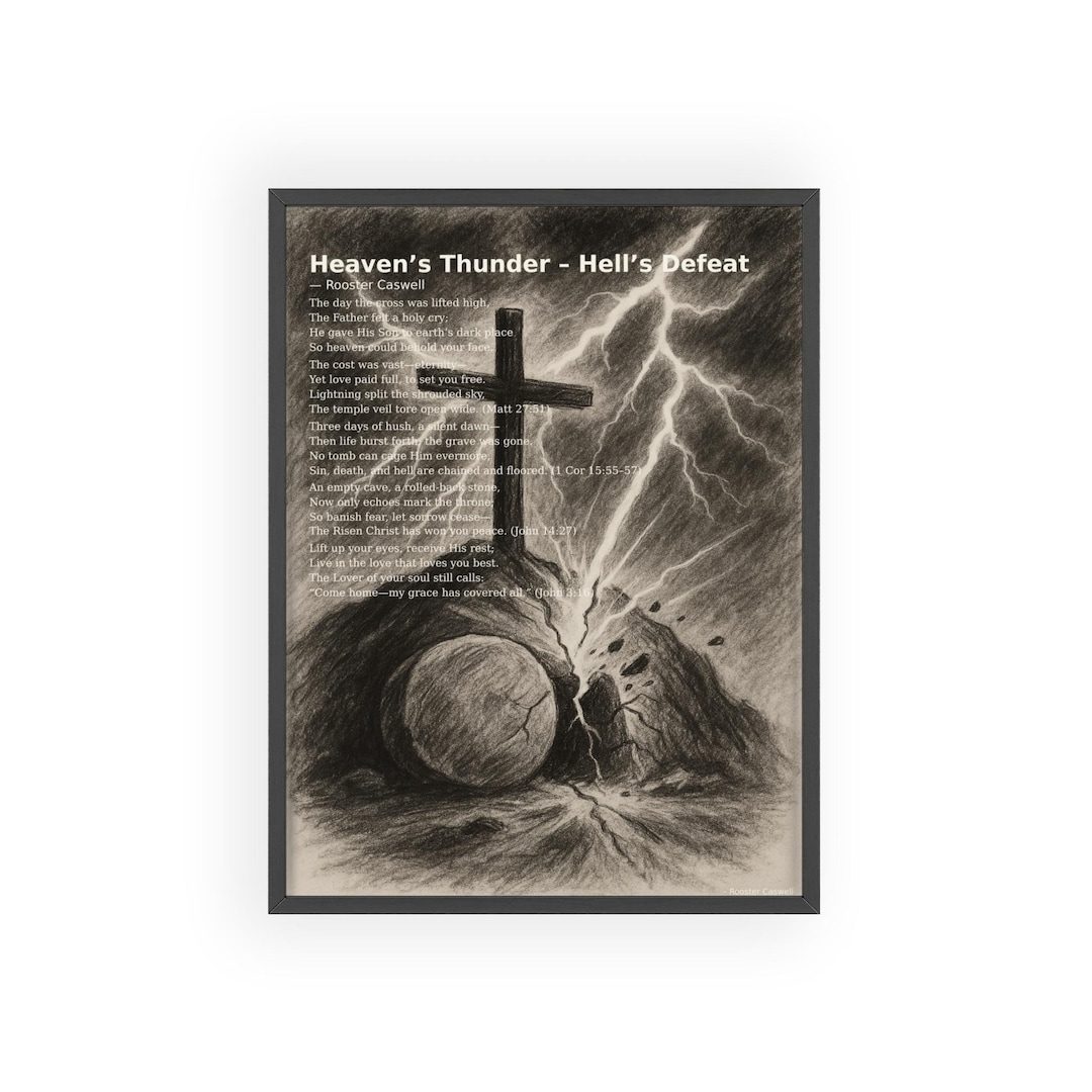 Heaven's Thunder Christian Art Print – Inspirational Home Decor - Etsy