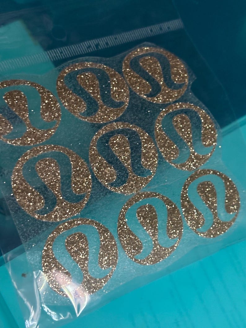 13-pack Glitter Lululemon Logo Decal Variety Pack – HTV & Sticker ...