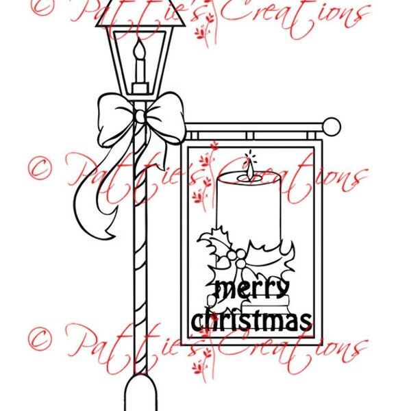 Christmas Lamp Post - Etsy