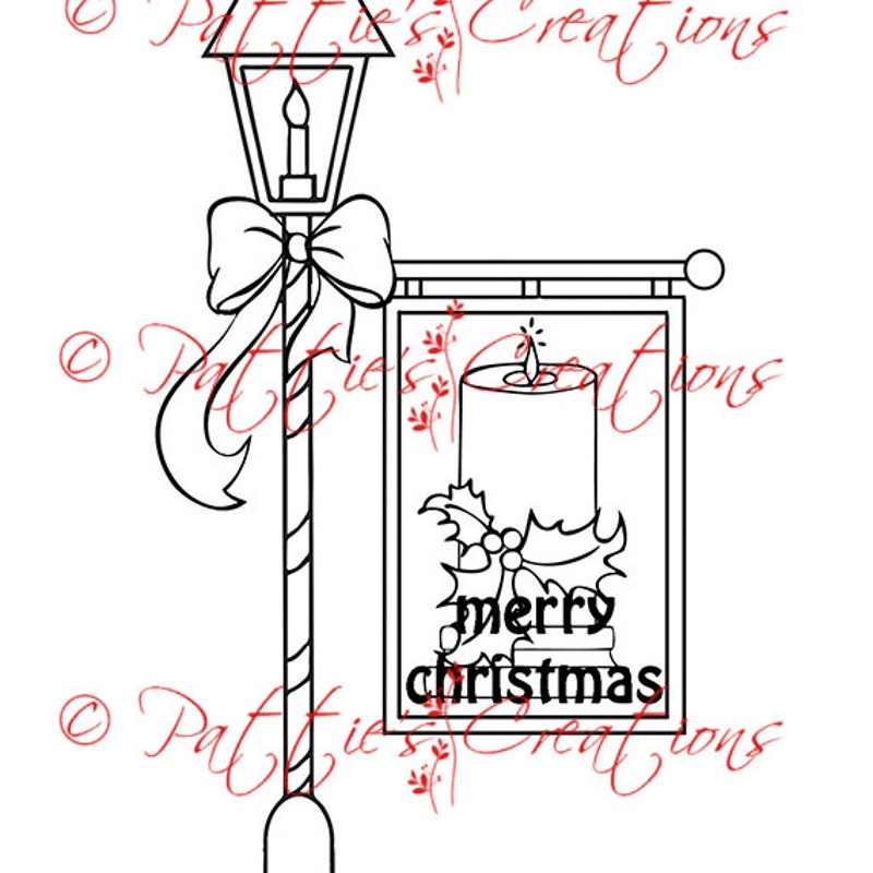 Christmas Lamp Post - Etsy