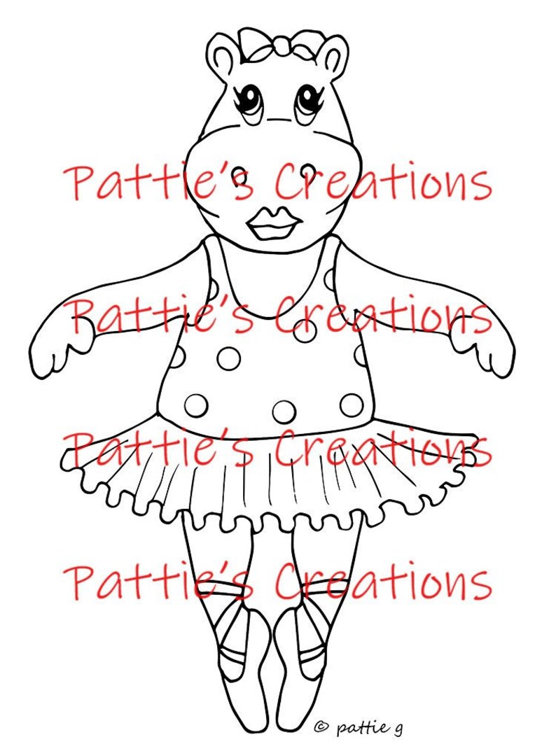 Heidi the Dancing Hippo - Etsy