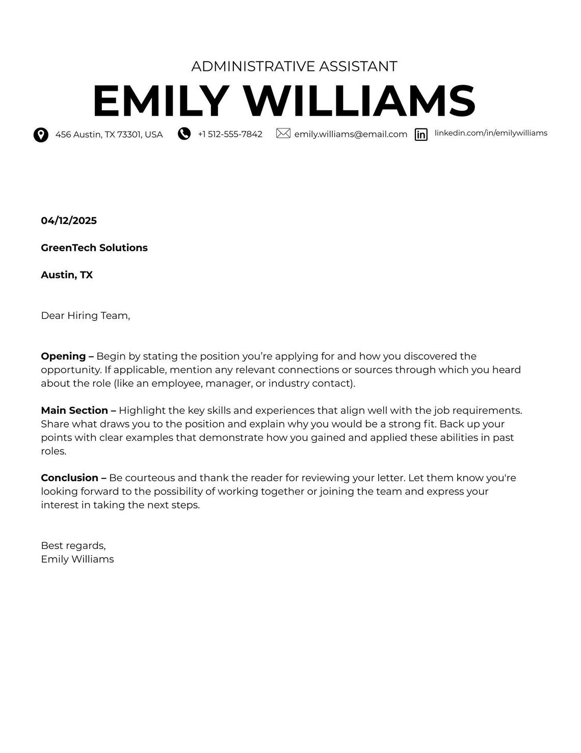 Cook Resume Template | Canva, Word, Google Docs | AI Prompts + ATS ...