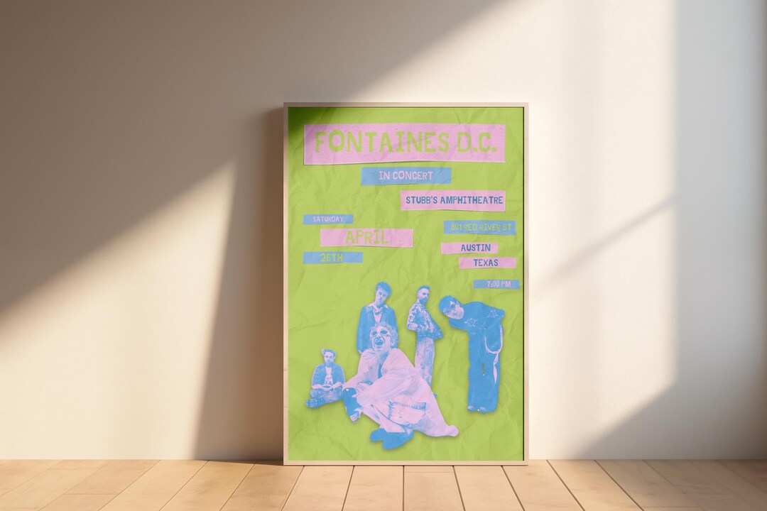 Fontaines D.C. Concert Poster - Etsy