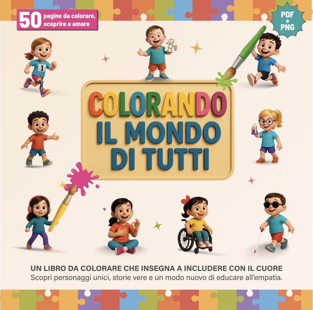 Coloring Everyone's World - Inclusive Coloring Book PDF | 50 Printable ...