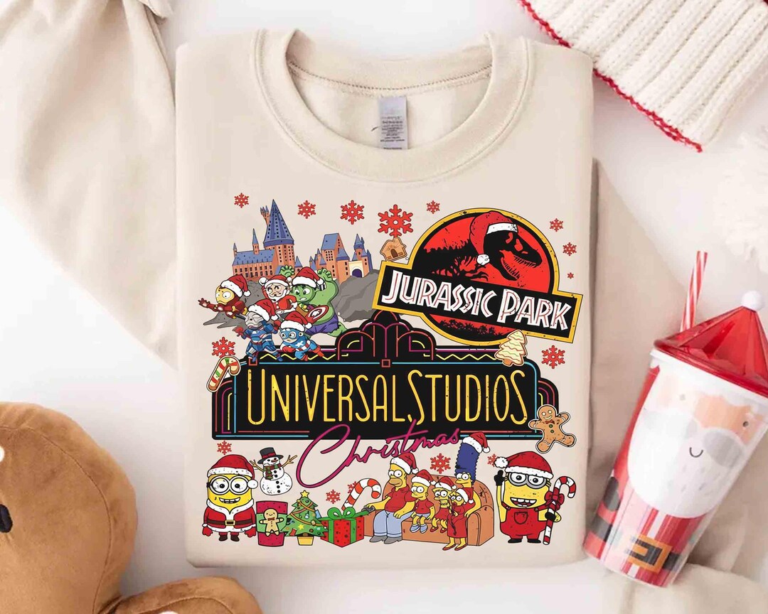 Vintage Retro Universal Studios Christmas Shirt, Universal Orlando ...