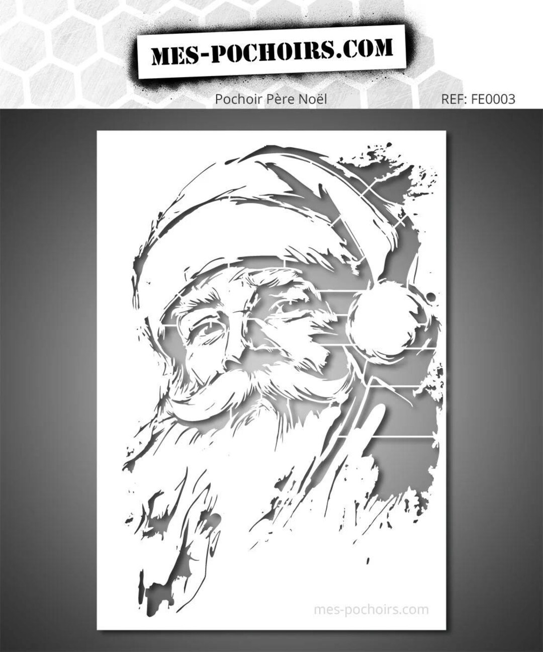 Santa Claus Stencil – Reusable Christmas Stencil for DIY, Card, Gift ...