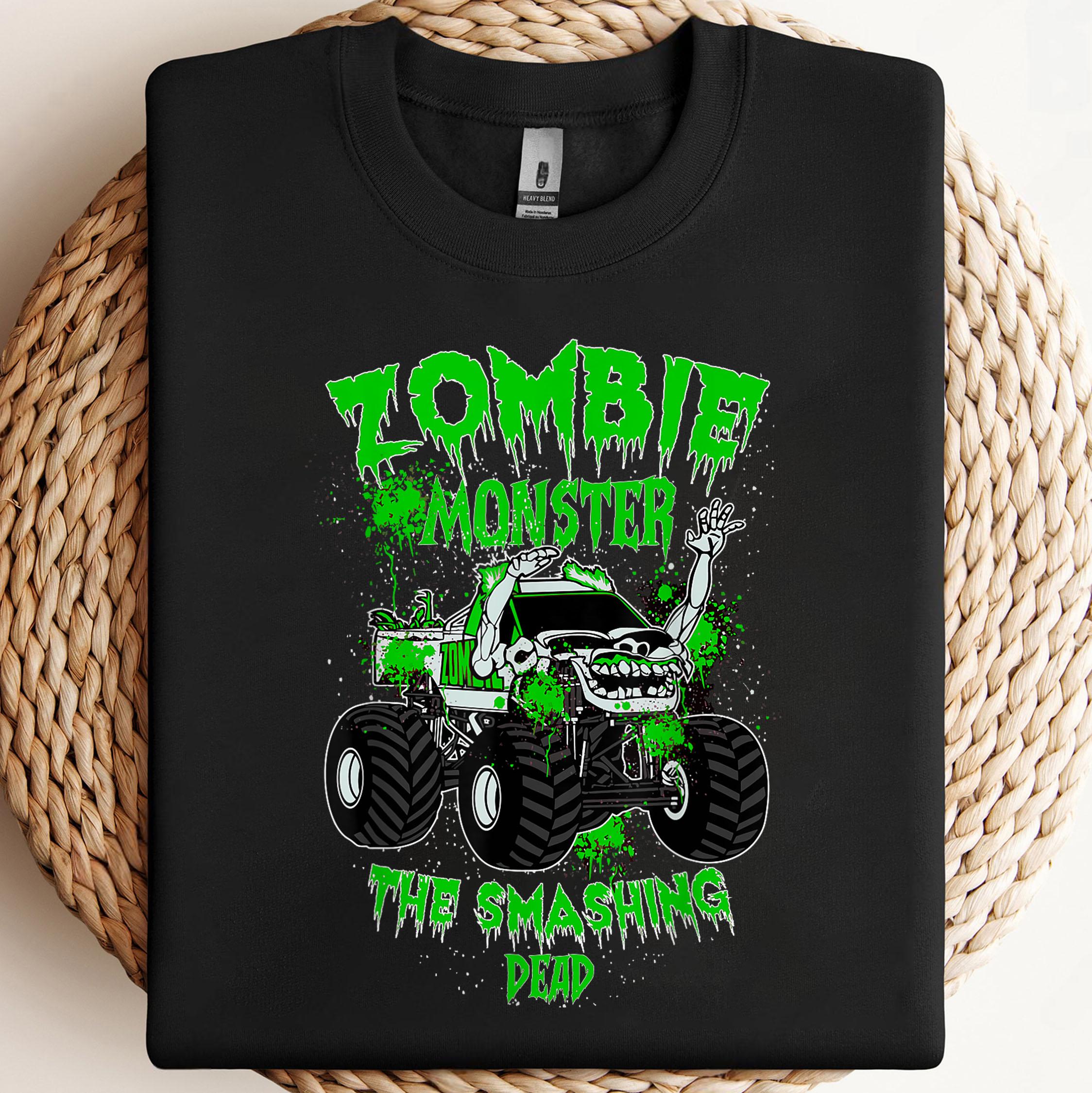 Zombie Monster Truck the Smashing Dead PNG, Sublimation, Clipart Design ...
