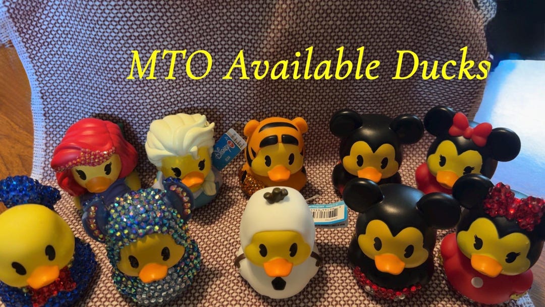 Blinged Out Disney Ducks! *made to Order Available Ducks* - Etsy