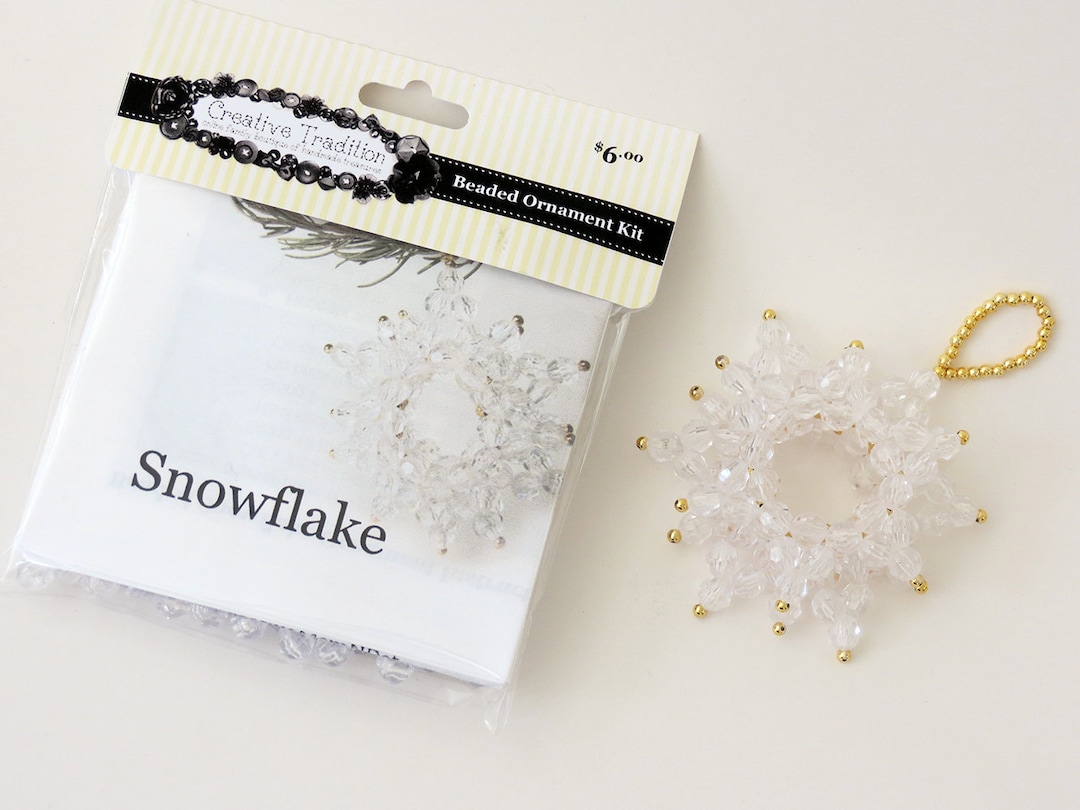 Beaded Ornament Kit: Snowflake - Etsy