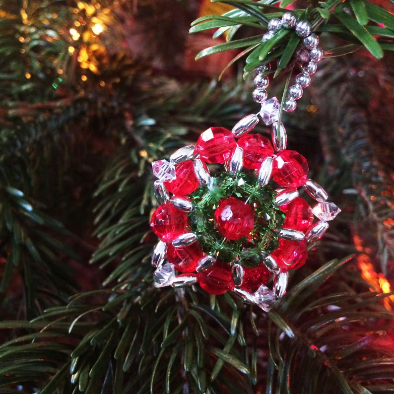 Ornate Star Beaded Ornaments - Etsy