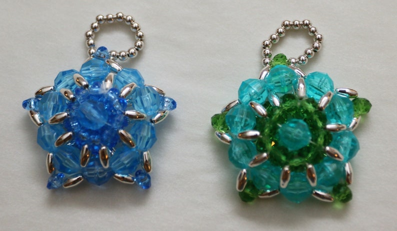 Ornate Star Beaded Ornaments - Etsy