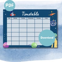 Weekly Newsletter Editable Template Outer Space Theme INSTANT DOWNLOAD ...