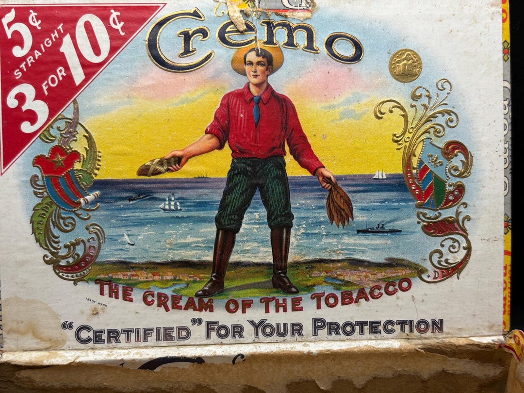 Antique Collectible Cigar Box Cremo - Etsy