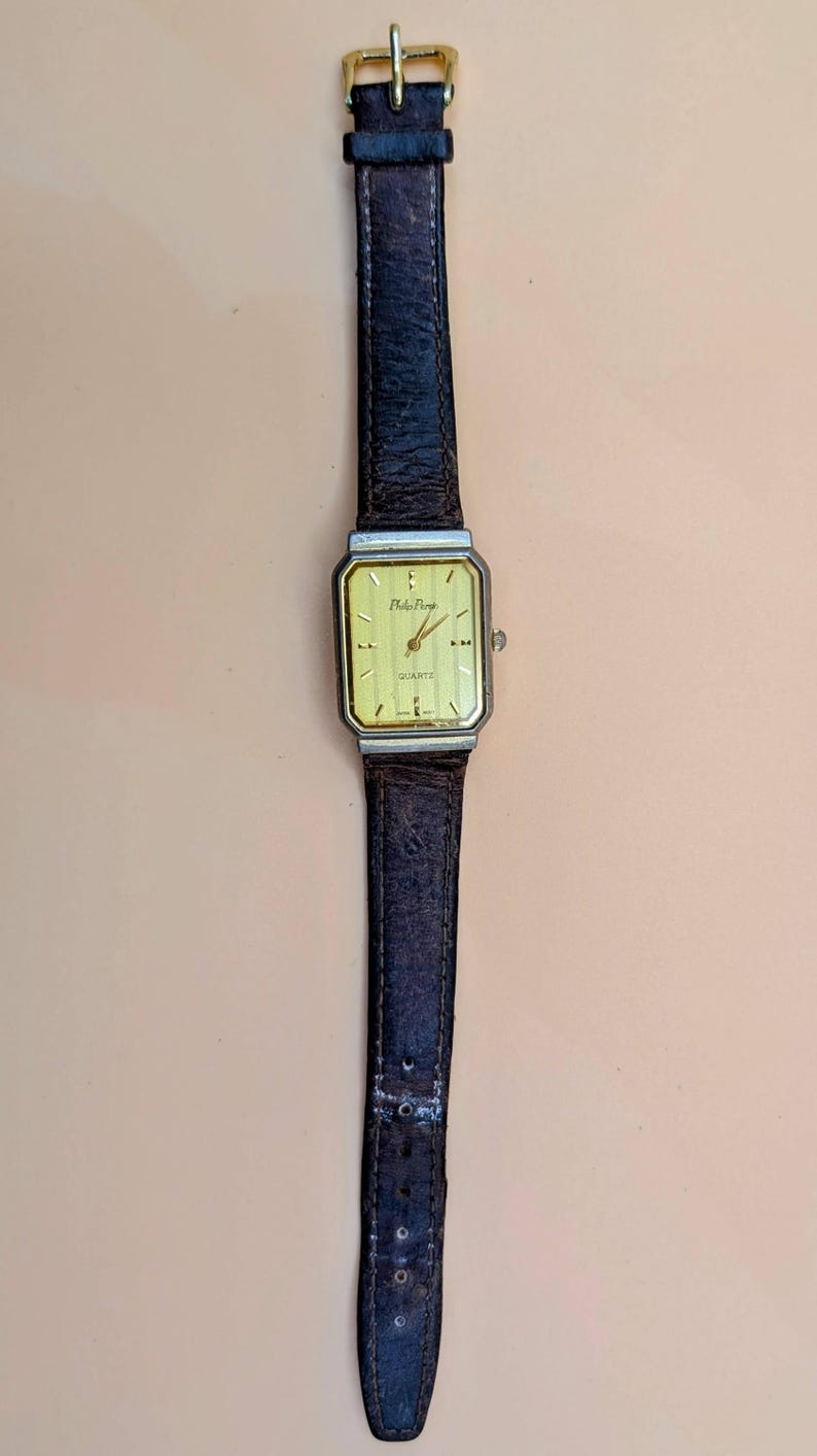 Vintage Philip Persio Watch - Classic Gold Tone Dress Watch - Etsy
