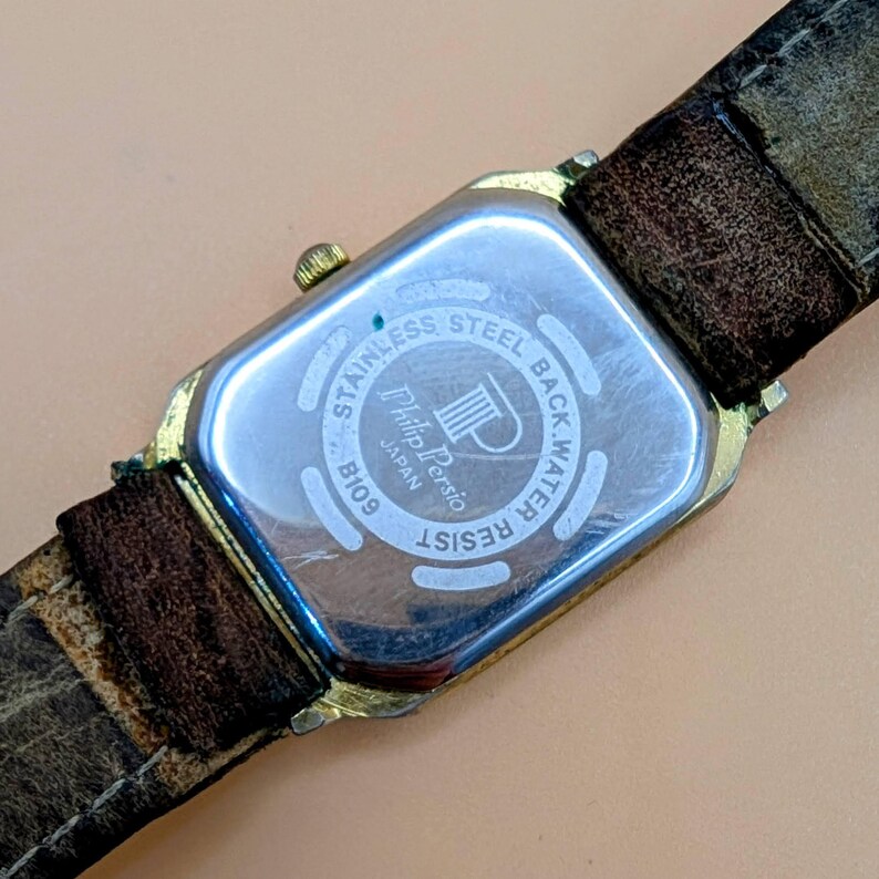 Vintage Philip Persio Watch - Classic Gold Tone Dress Watch - Etsy