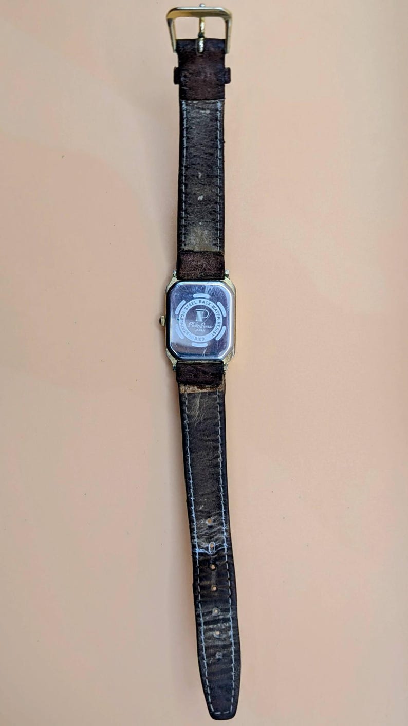 Vintage Philip Persio Watch - Classic Gold Tone Dress Watch - Etsy