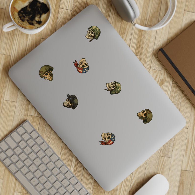 Military Skull Sticker Pack, Tactical, Camo, Night Vision & Patriotic ...