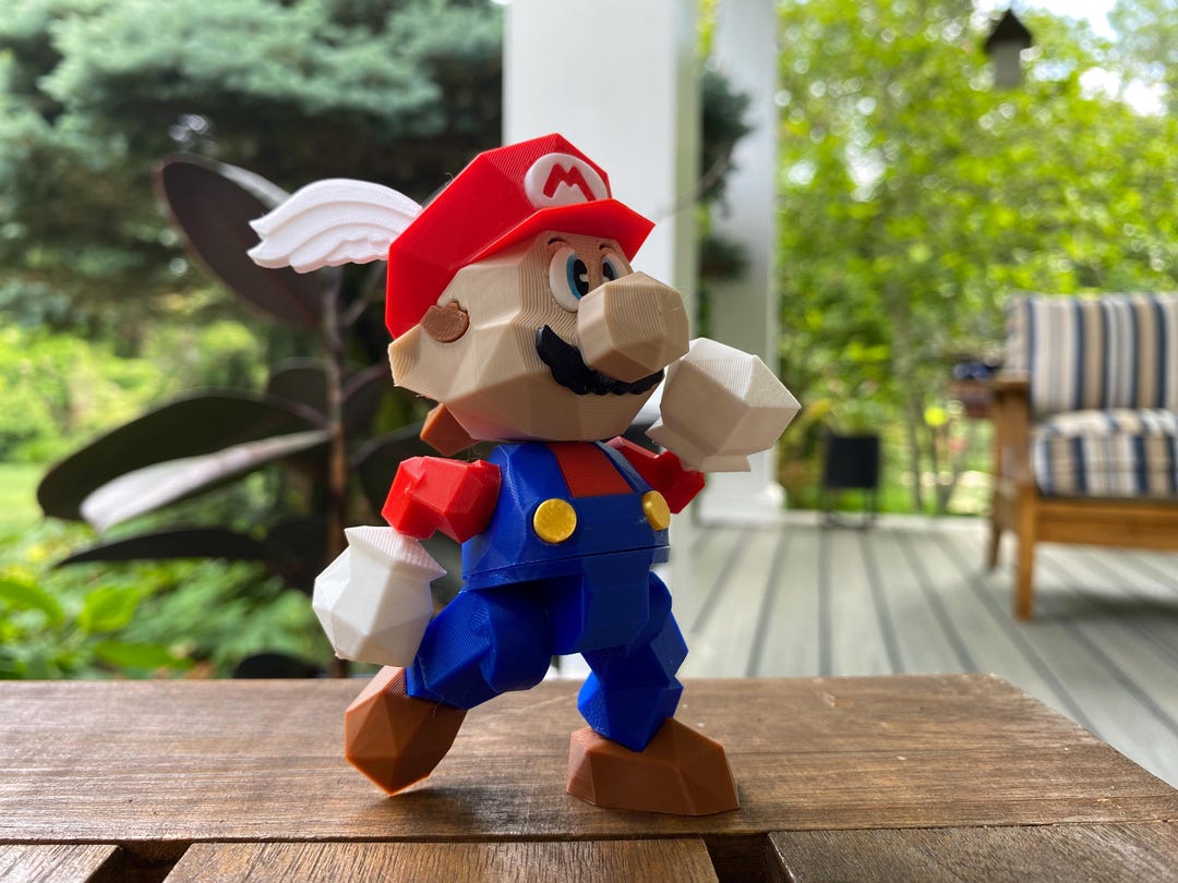 Mario 64 Magnet Figure- Posable Magnetic Retro Figure Toy - Etsy